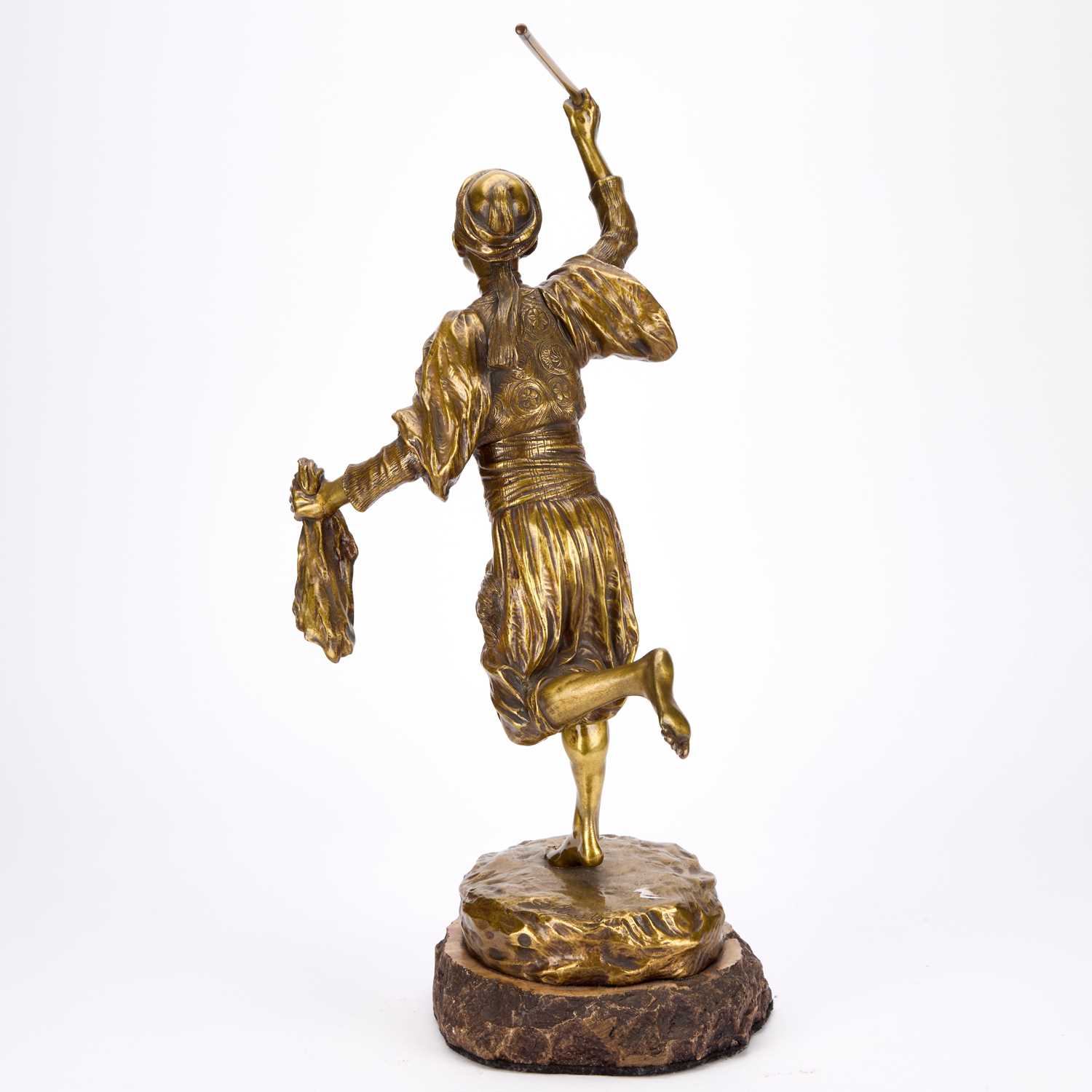 Lot 1037 - AN AUSTRIAN BRONZE FIGURE OF AN ARAB,
